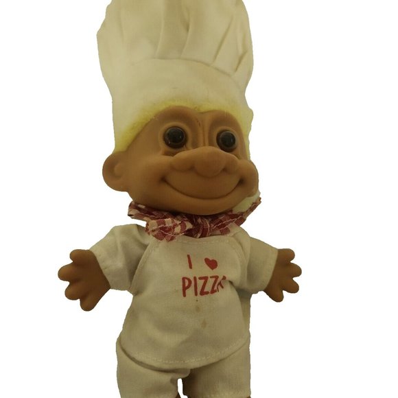 Russ | Other | Vintage Russ 5 Chef Troll I Love Pizza Yellow Hair ...